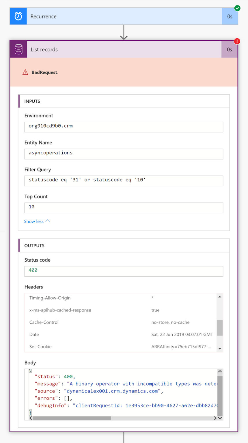 Dynamics 365 workflows failure monitoring and alert with Microsoft Flow. - CRM Vet