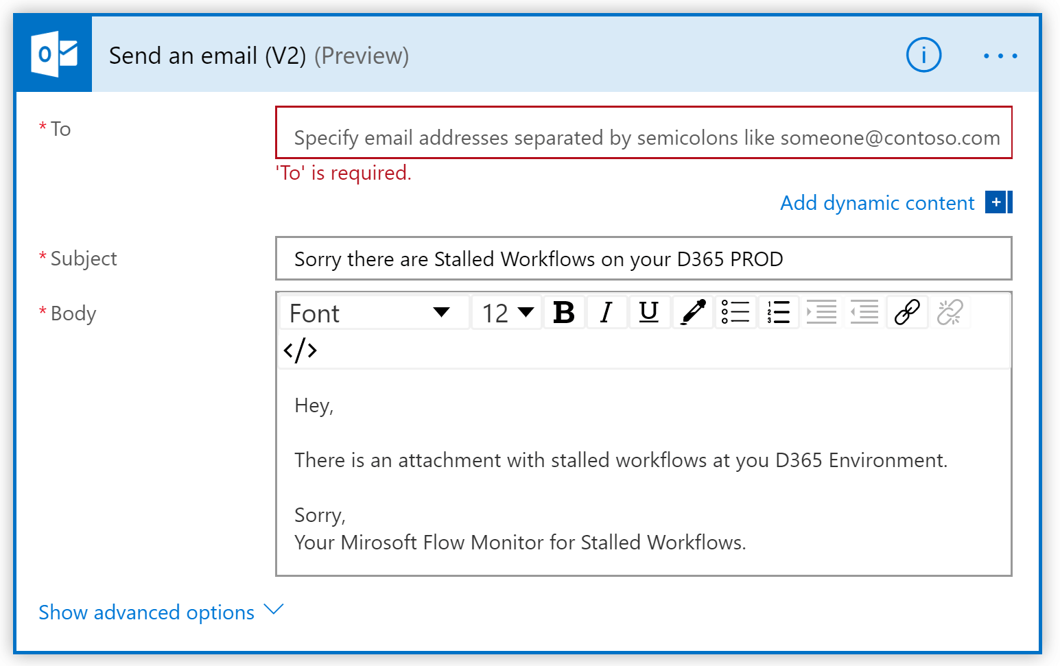 Dynamics 365 workflows failure monitoring and alert with Microsoft Flow. - CRM Vet