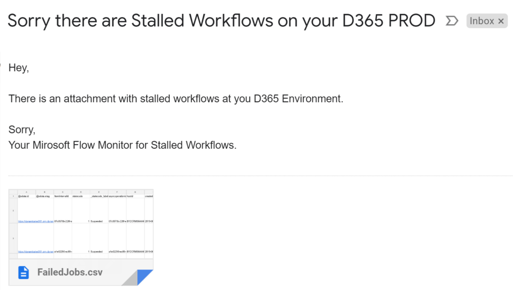Dynamics 365 workflows failure monitoring and alert with Microsoft Flow. - CRM Vet